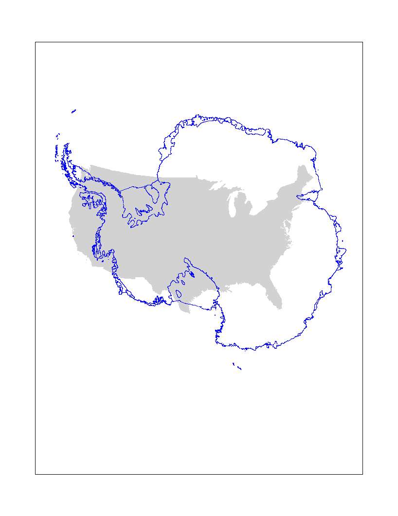 To see the size of Antarctica compared to the US, clickhere.